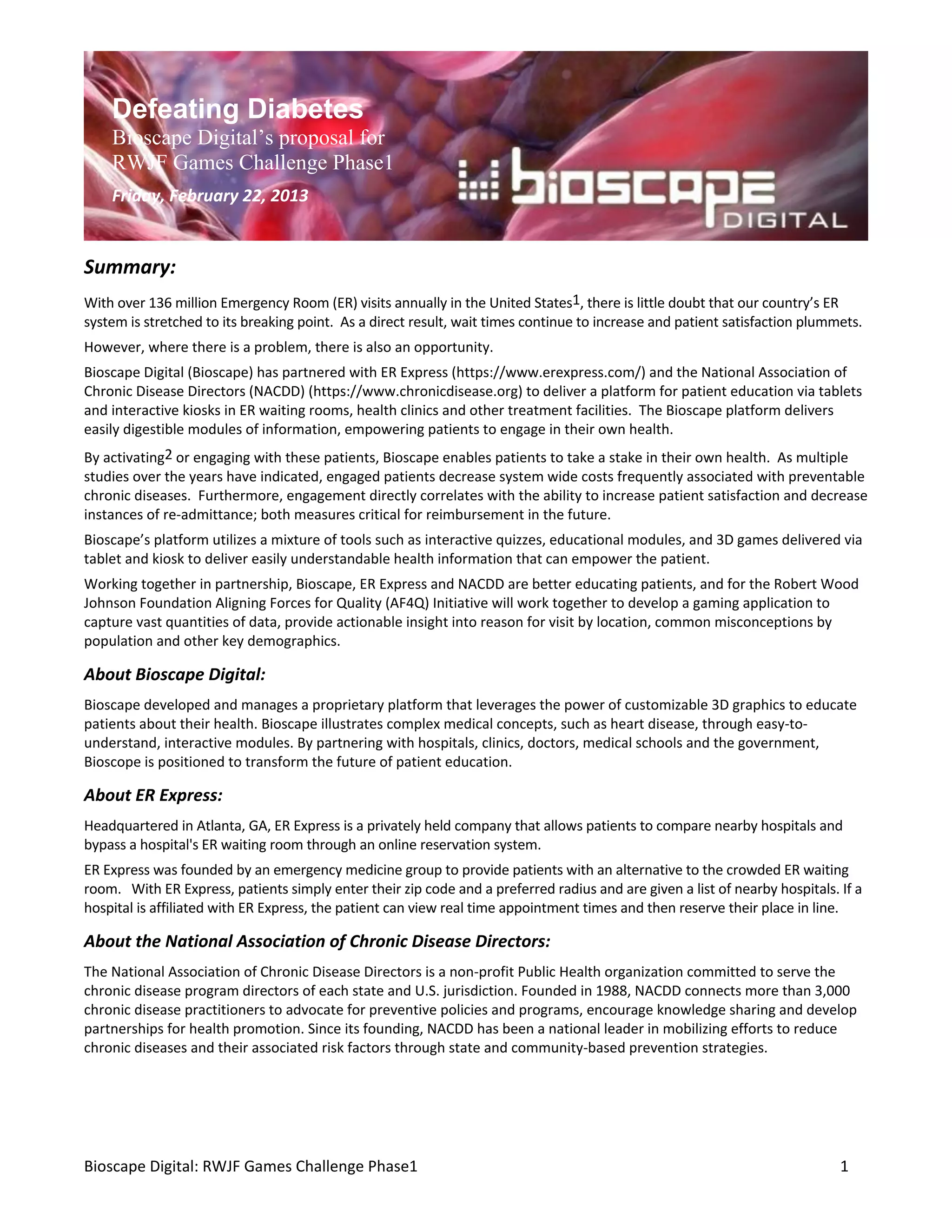 Bioscape RWJF Challenge | PDF