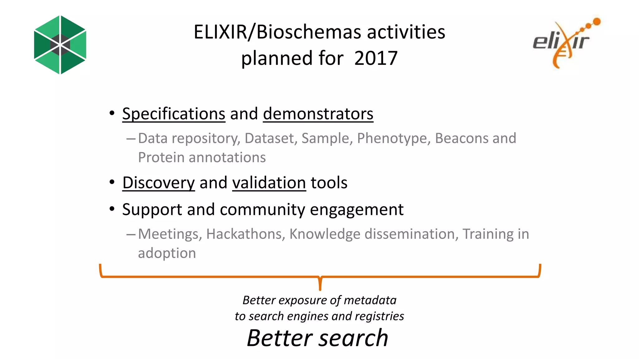 Bioschemas: Introduction and Implementation Study Overview | PPT