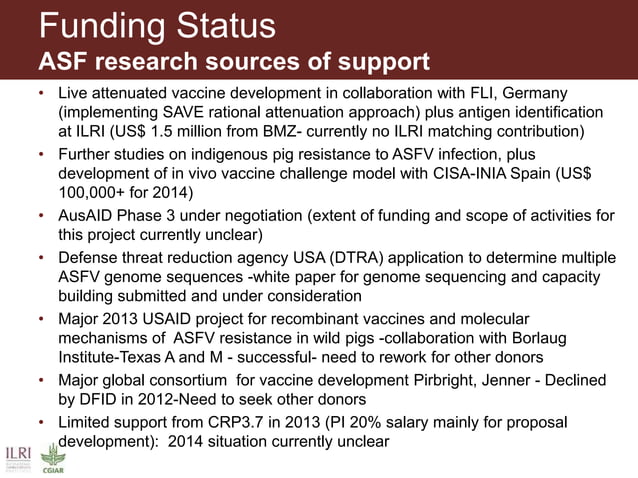 African Swine Fever (ASF) control: An entry point for enhancing human ...