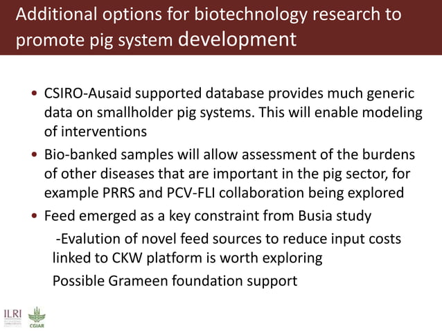 African Swine Fever (ASF) control: An entry point for enhancing human ...