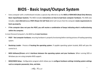 BIOS & CMOS is about the BIOS and CMOS o | PDF