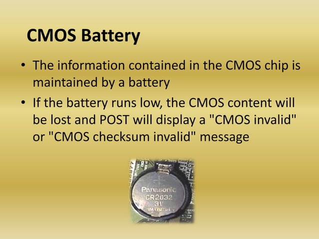 Bios, cmos and post | PPTX | Operating Systems | Computer Software and ...