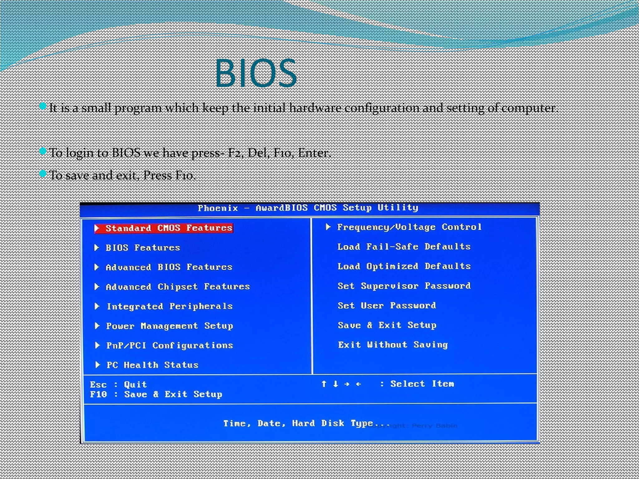 Bioscmos, post, boot | PPS