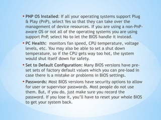 cours informatique Bios . | PPT