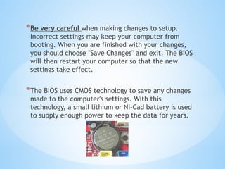 cours informatique Bios . | PPT