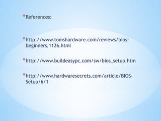 cours informatique Bios . | PPT