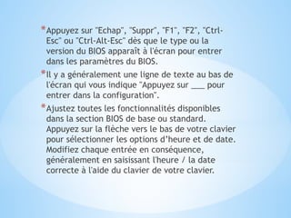 cours informatique Bios . | PPT