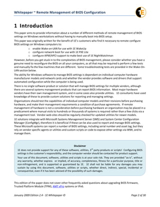 Bios configuration management | PDF