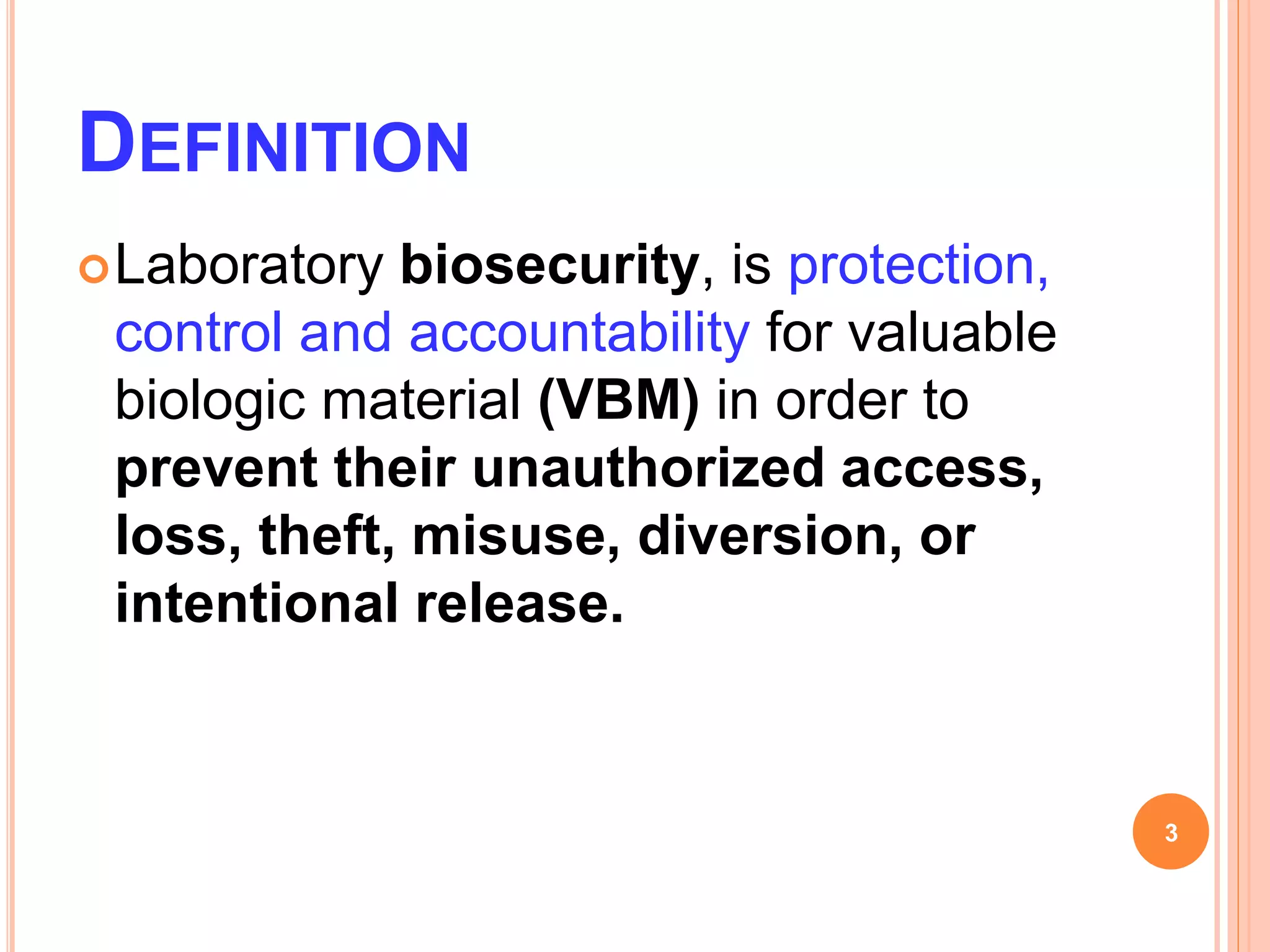 Laboratory Biosecurity by Dr.Abdoalati Mohammed Alswehli | PPTX