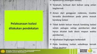 Sistem Biosecurity dan Biosafety Peternakan | PDF