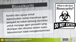 Sistem Biosecurity dan Biosafety Peternakan | PDF