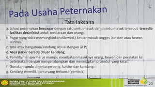 Sistem Biosecurity dan Biosafety Peternakan | PDF