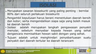 Sistem Biosecurity dan Biosafety Peternakan | PDF