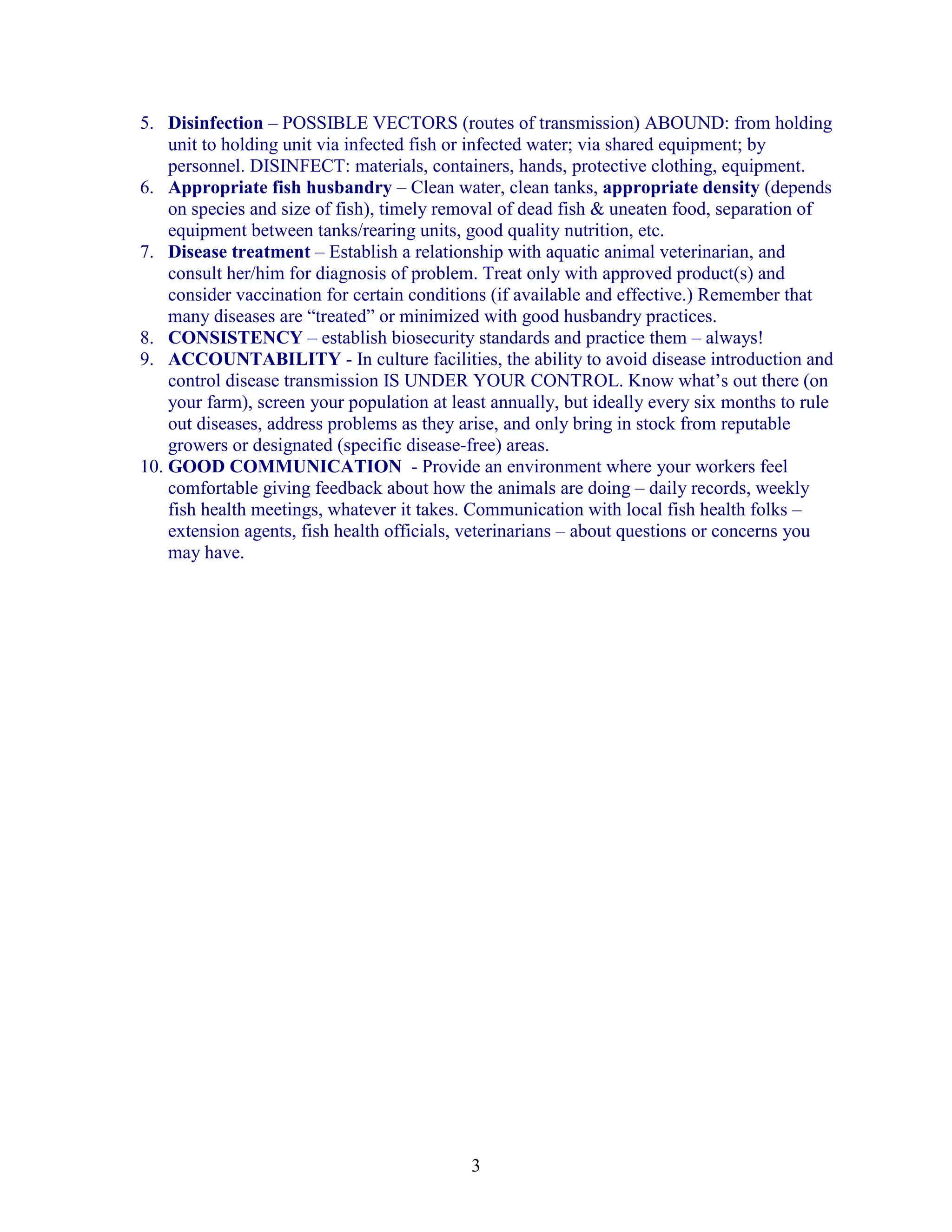 Biosecurity for fish farmers | PDF