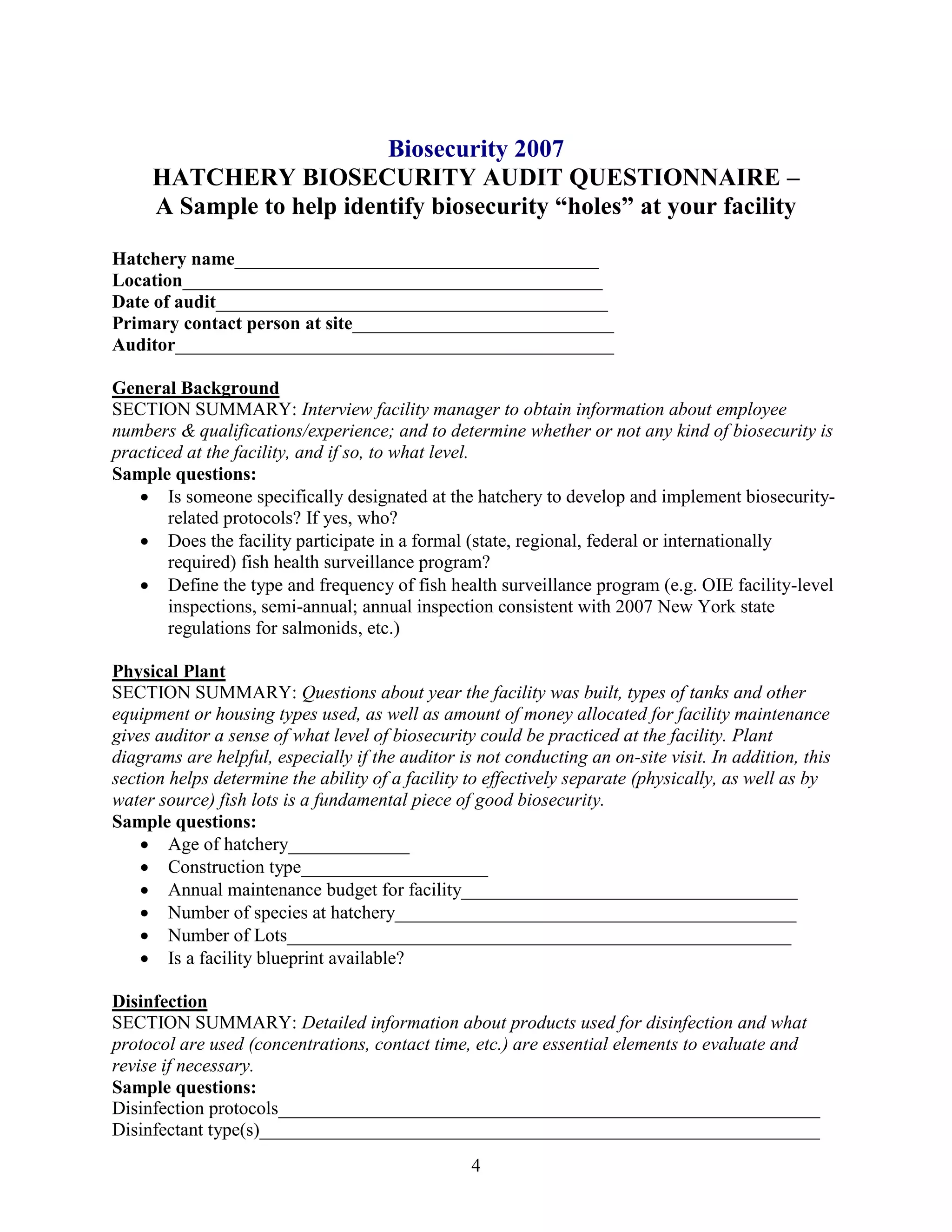 Biosecurity for fish farmers | PDF