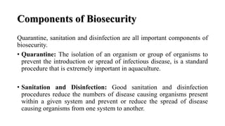 Biosecurity in aquaculture | PPT