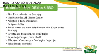 Comprehensive Biosecurity Guidelines for Hog Raisers to Prevent African ...