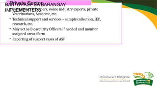 Comprehensive Biosecurity Guidelines for Hog Raisers to Prevent African ...