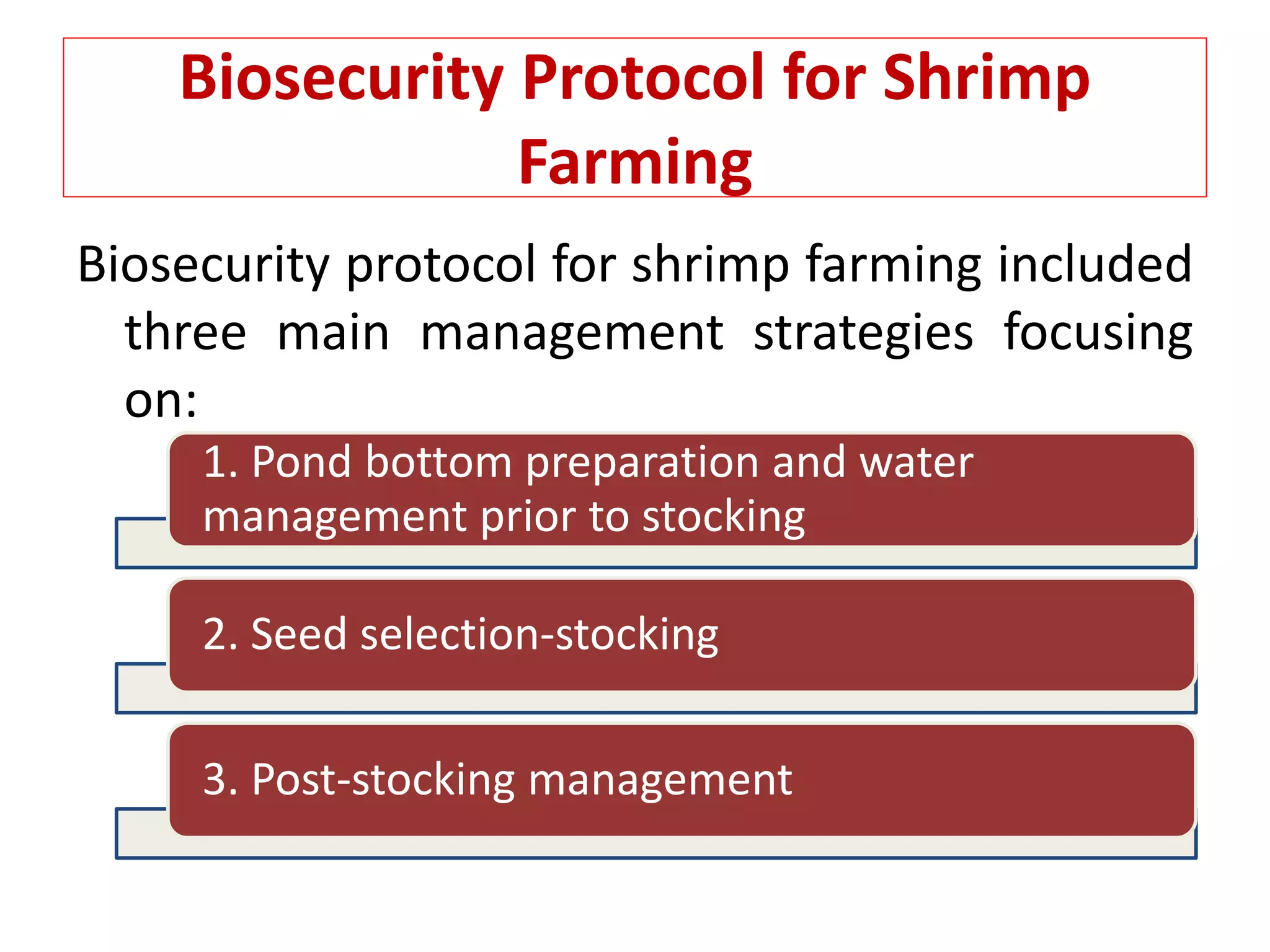 Biosecurity measures in shrimp farming | PPTX