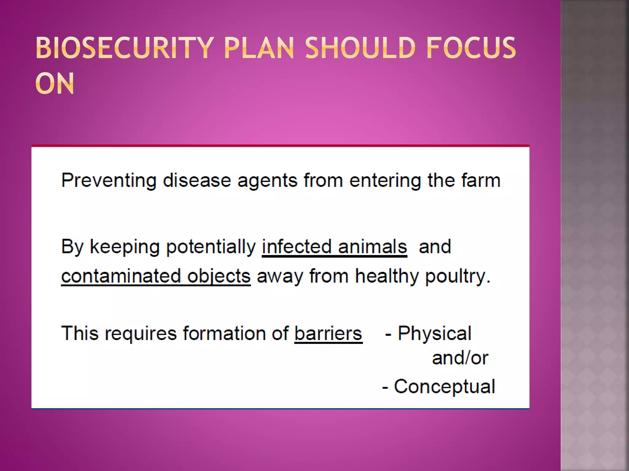 Biosecurity plan | PPT