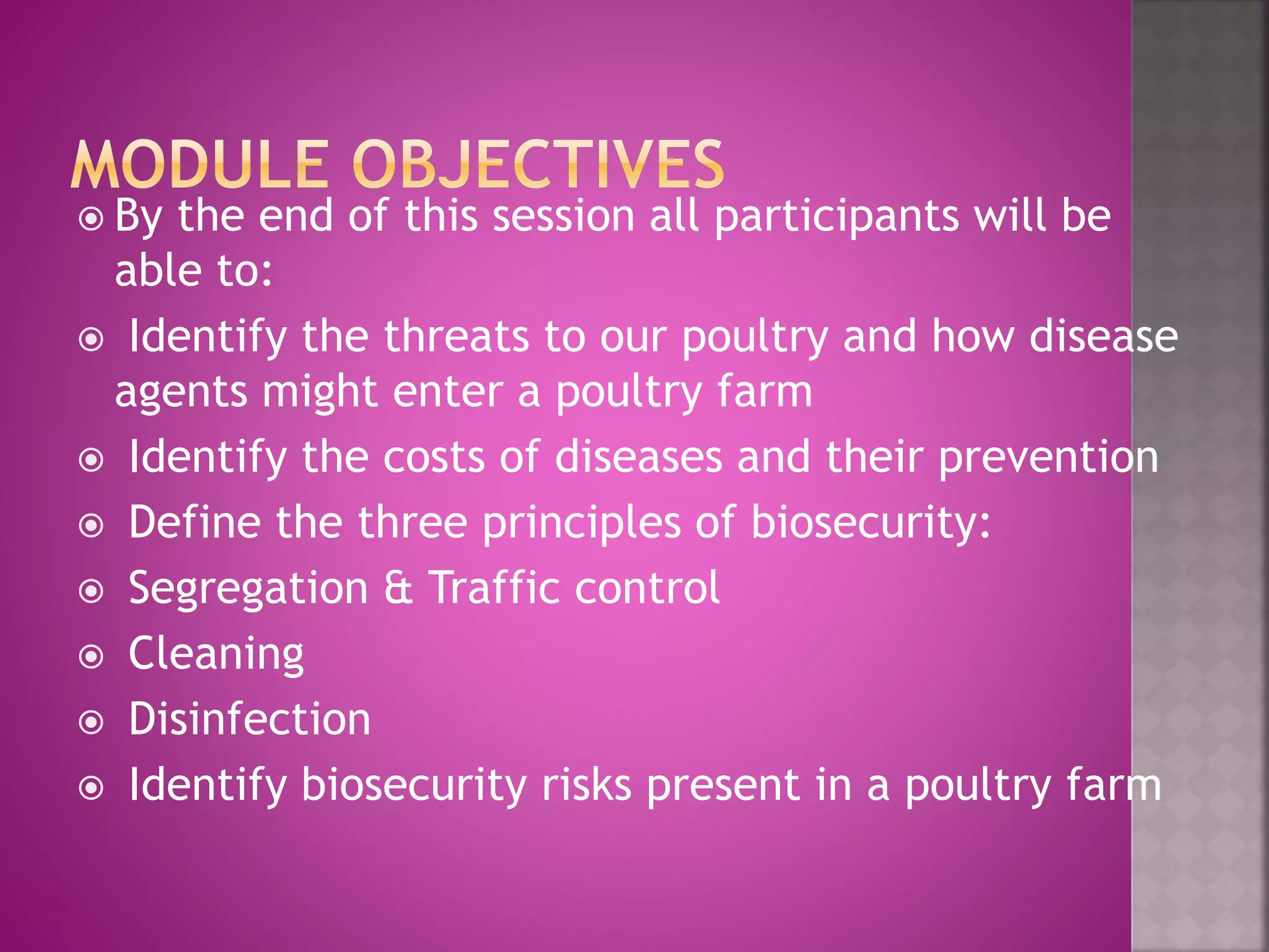 Biosecurity plan | PPT