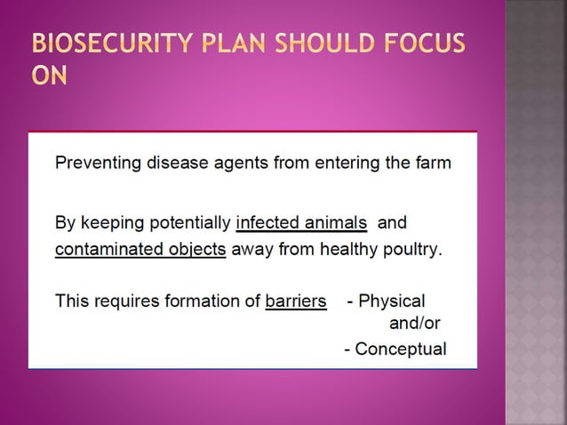 Biosecurity plan | PPT