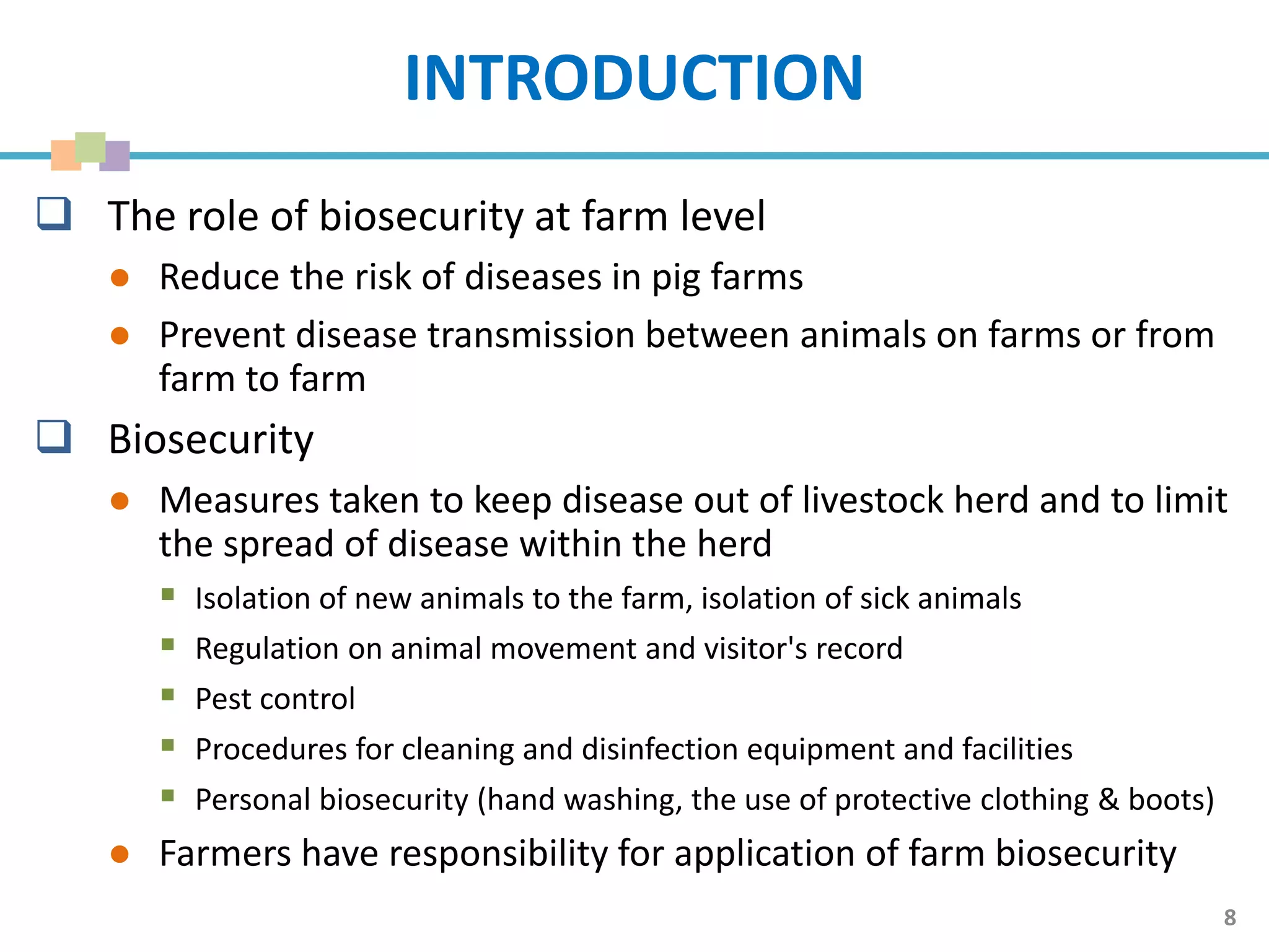 Biosecurity practices in small-scale pig farms in Hung Yen and Nghe An ...