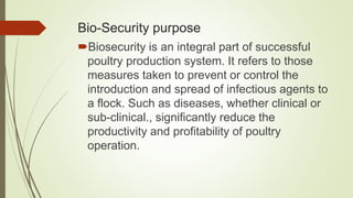 Biosecurity presentation | PPTX