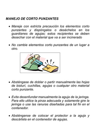 Normas generales de bioseguridad | DOC