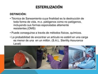 Bioseguridad –Esterilizacion en Laboratorios | PPTX