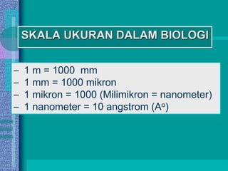 Biologi Sel 1 (Universitas Kuningan) | PPTX