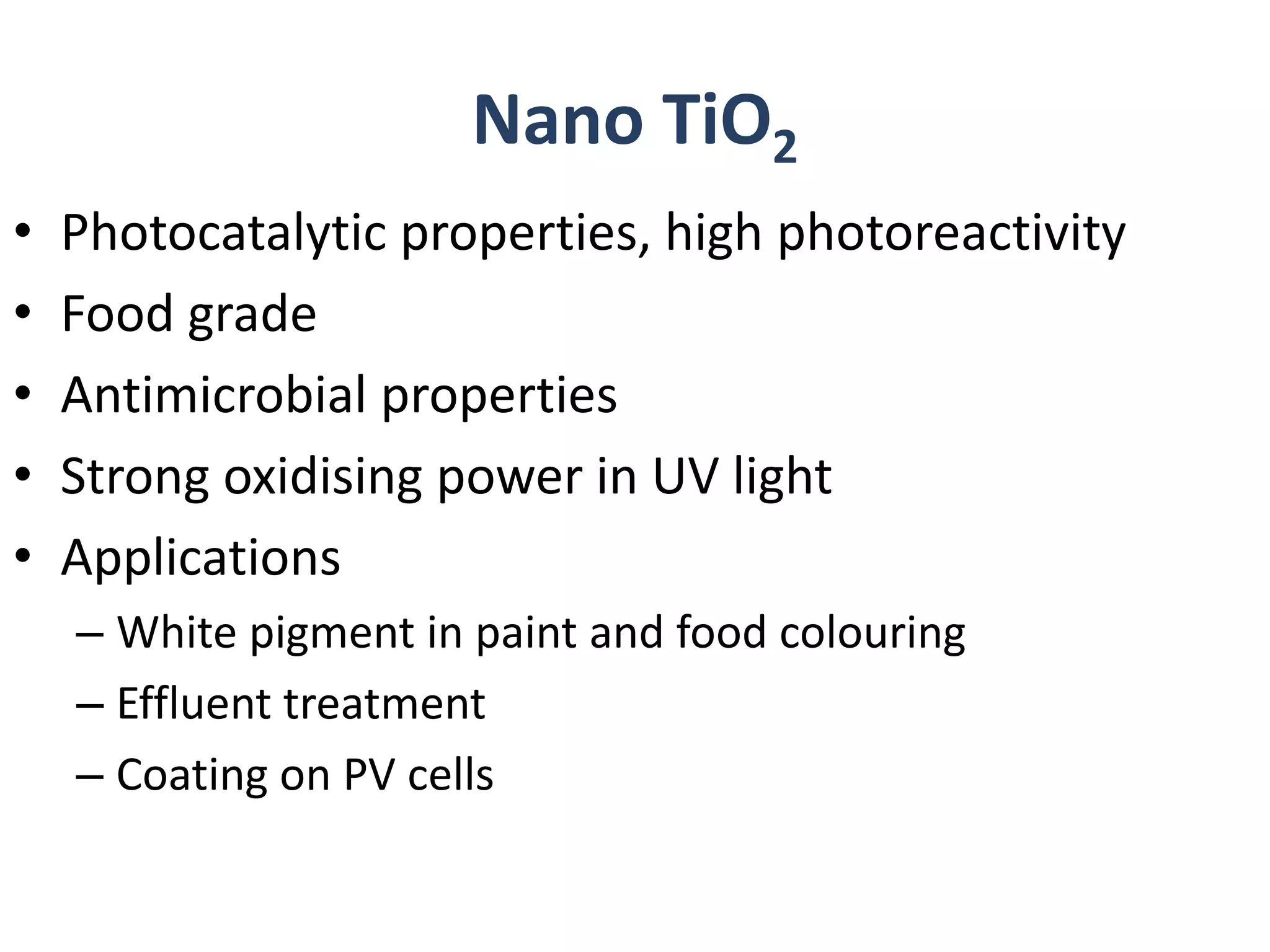 Nano Titanium oxide as antimicrobial agent | PPTX