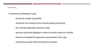 Clothing for Biosensing | PPTX