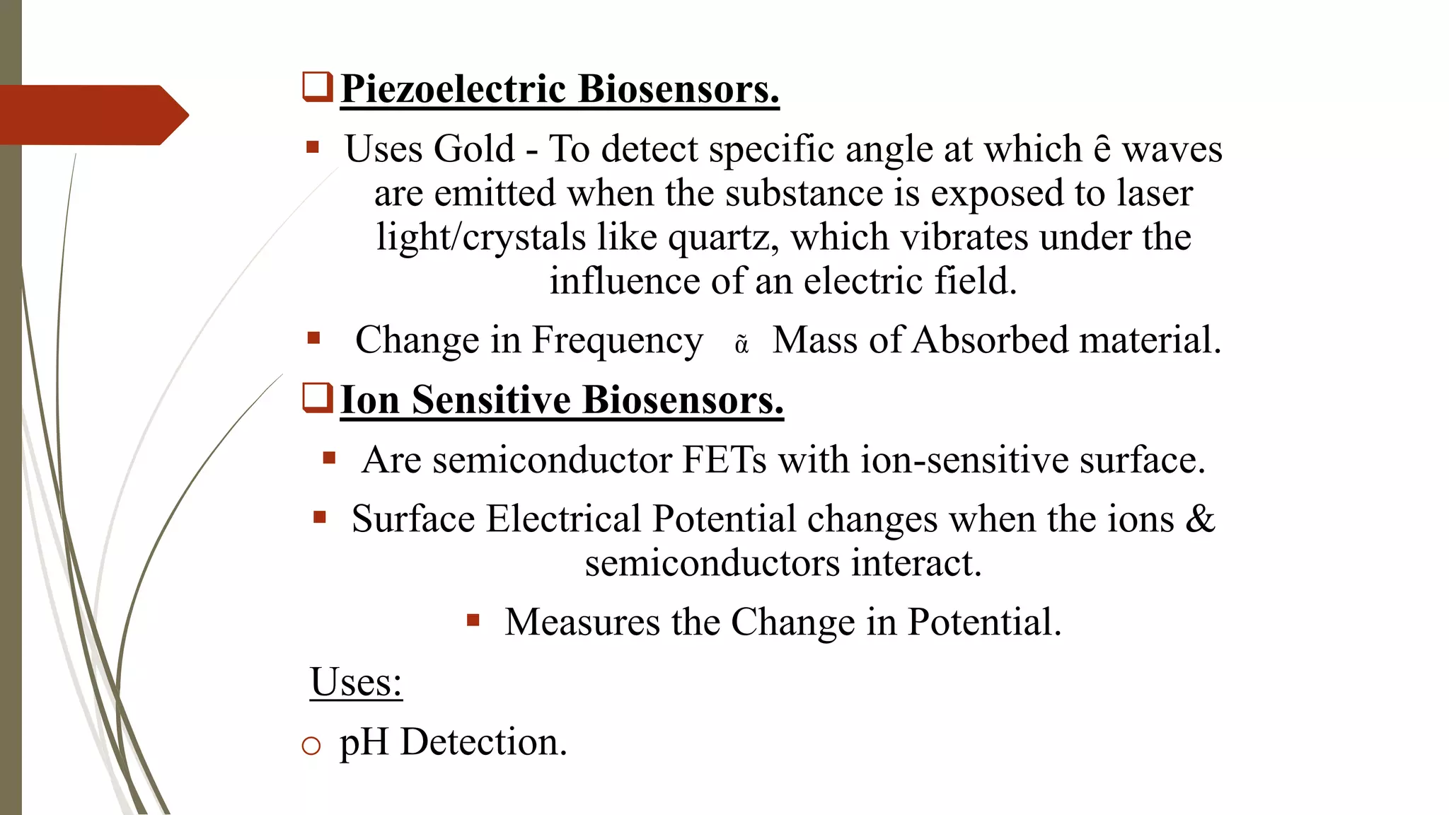 Biosensor ppt | PDF