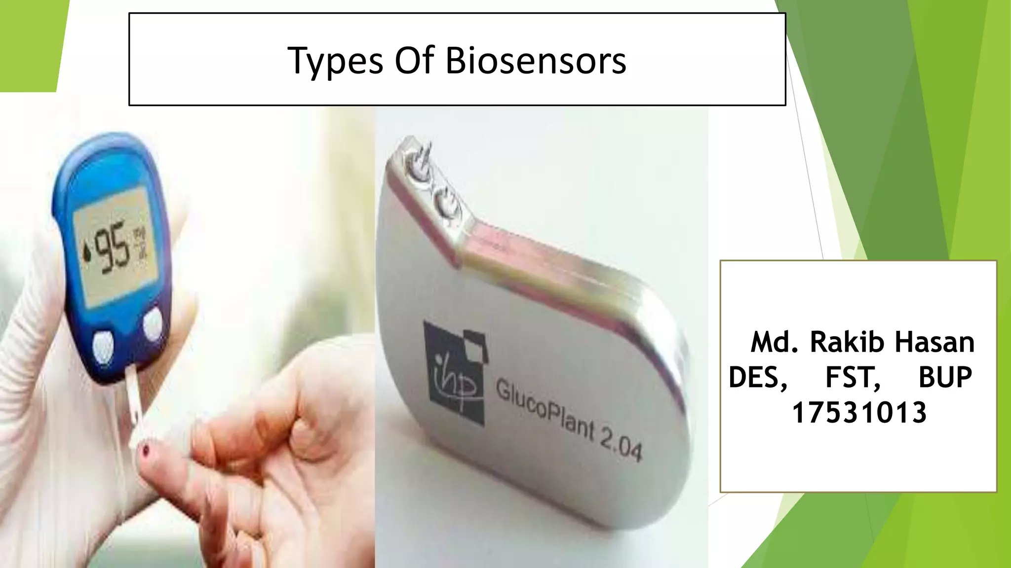 Biosensor | PPTX
