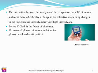 Biosensor | PPTX | Chemistry | Science
