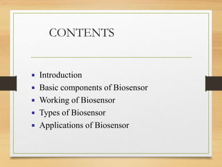 Biosensor | PPTX | Chemistry | Science