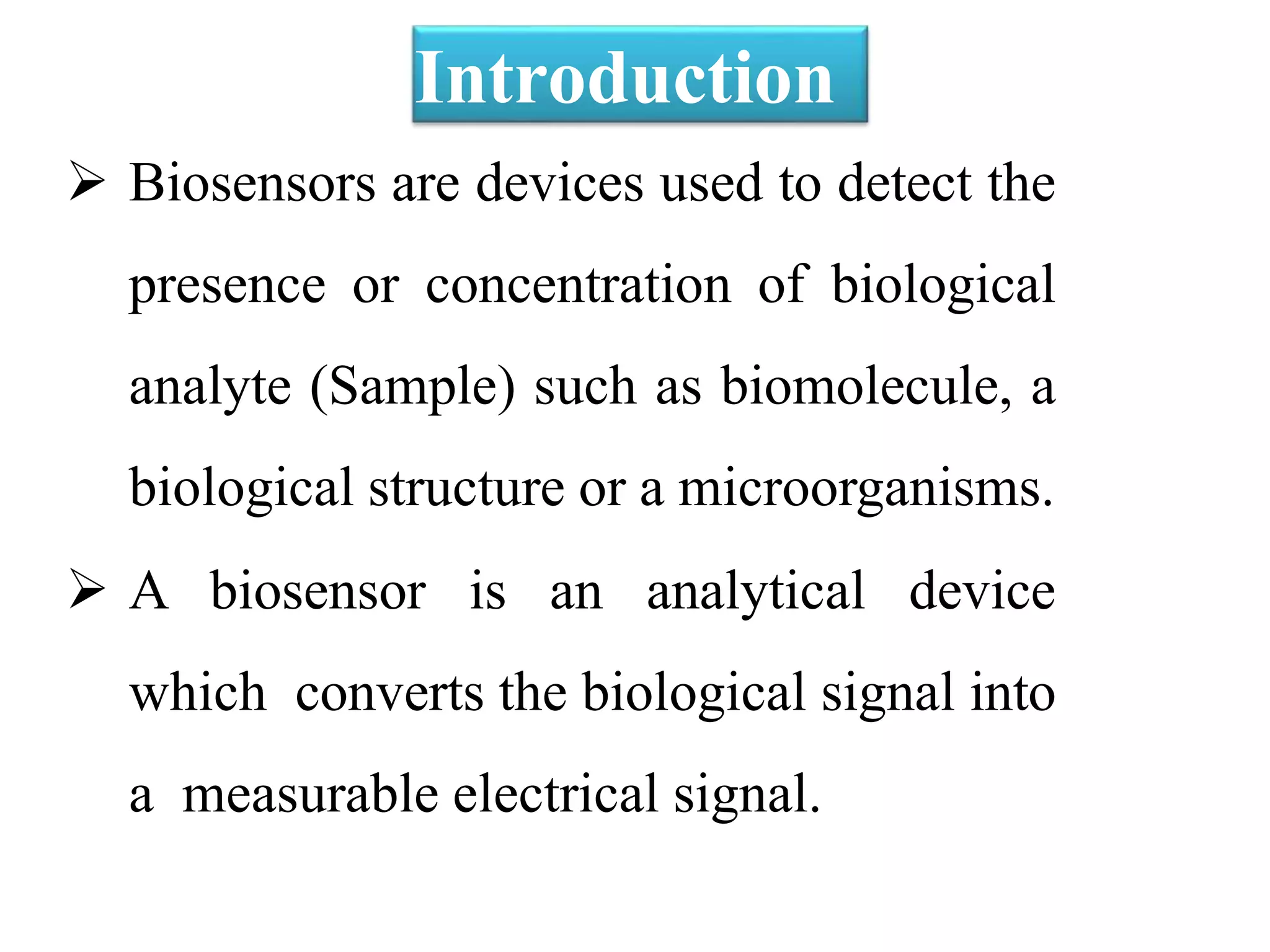 Biosensor | PPT | Free Download