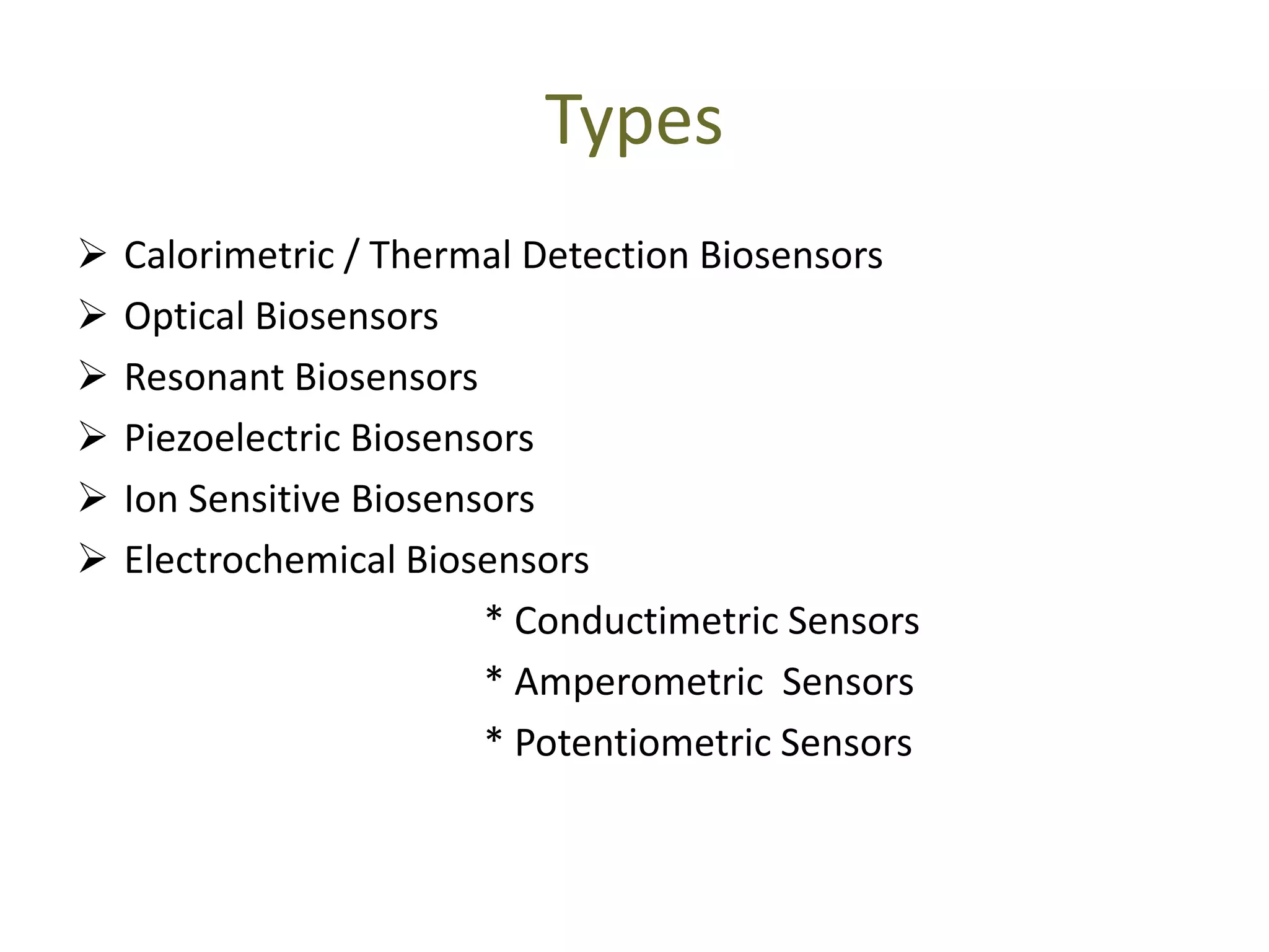 Biosensor , its components, working and types of biosensors | PPTX