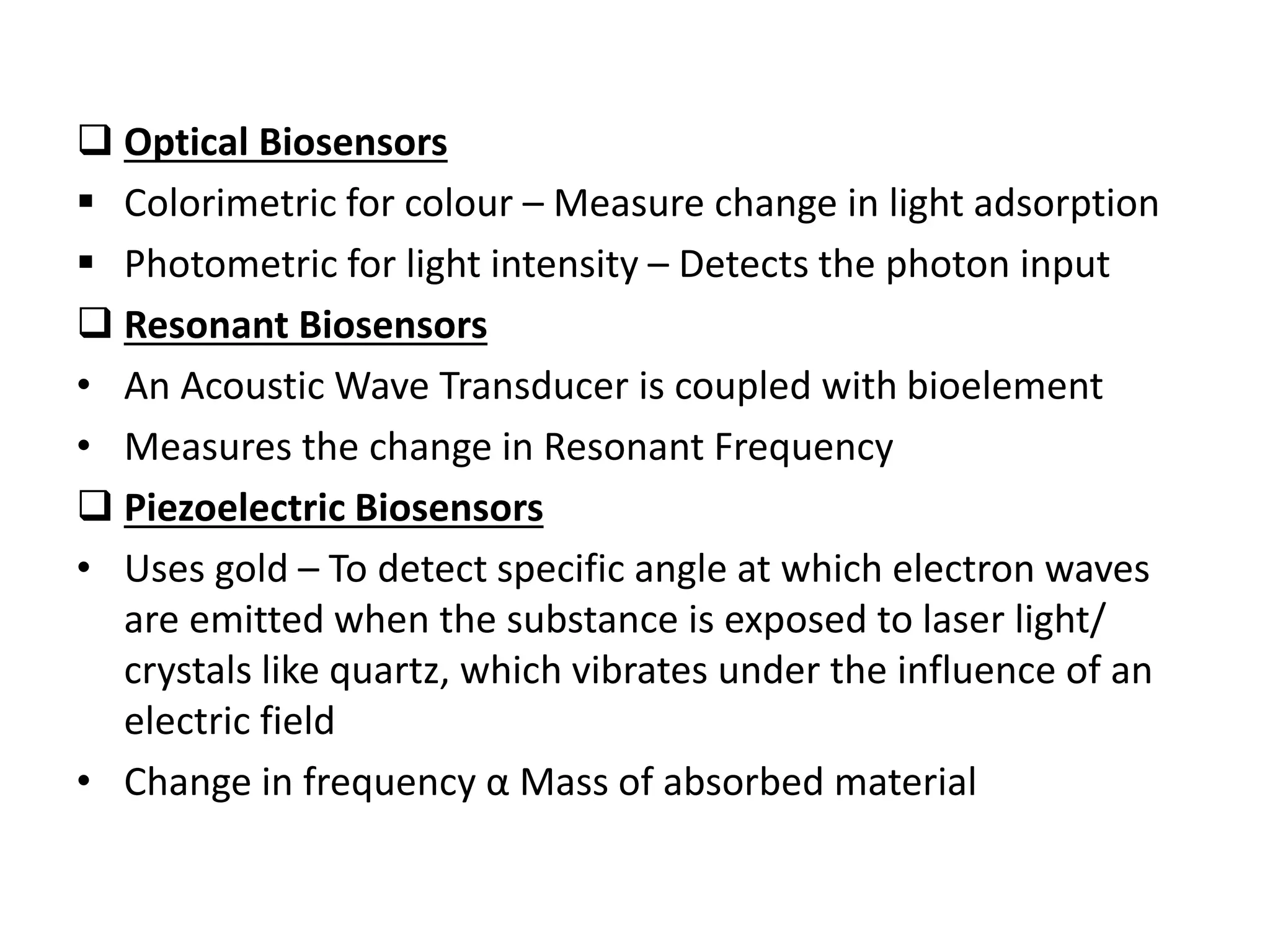 Biosensor , its components, working and types of biosensors | PPTX