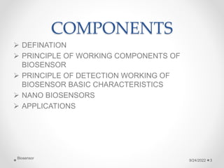 Biosensor.pptx | Chemistry | Science