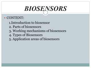 BIOSENSOR.pptx | Chemistry | Science