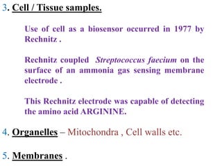 Biosensor dr manju jha | PPTX
