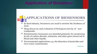 components of biosensors | PPTX