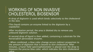 Biosensor for cholesterol detection | PPTX