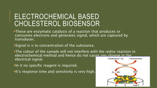 Biosensor for cholesterol detection | PPTX