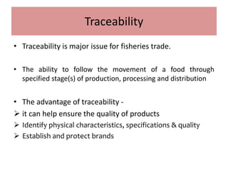 Biosensor, Ecolabeling and Traceability | PPTX