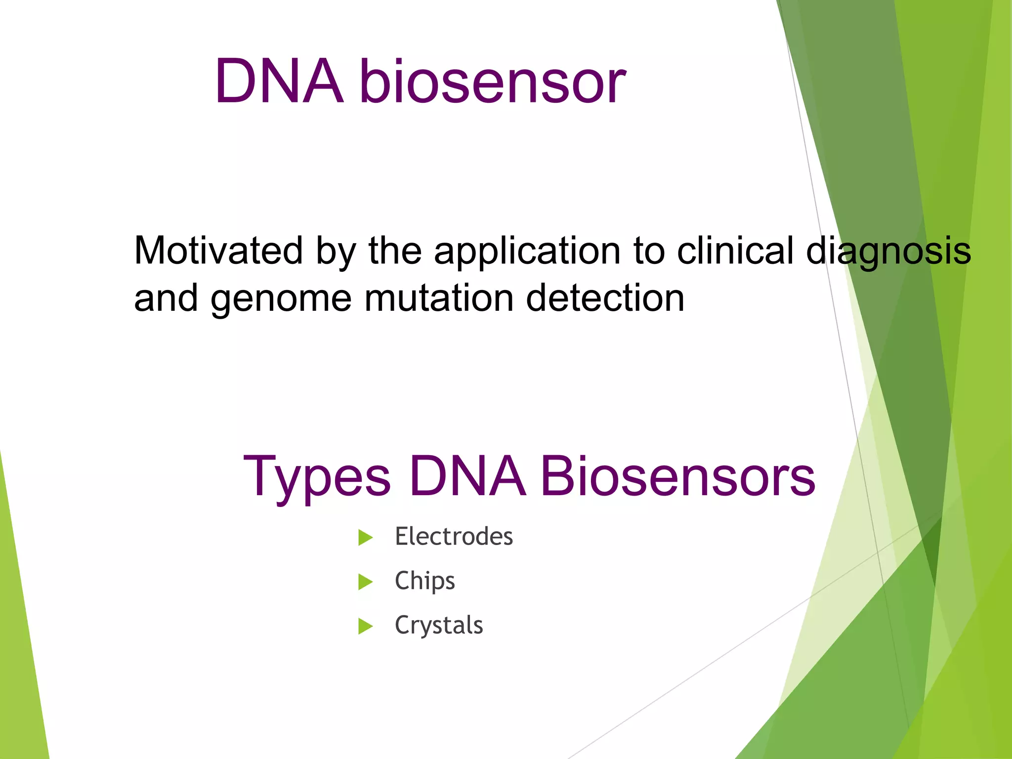 Biosensors: General Principles and Applications | PPT