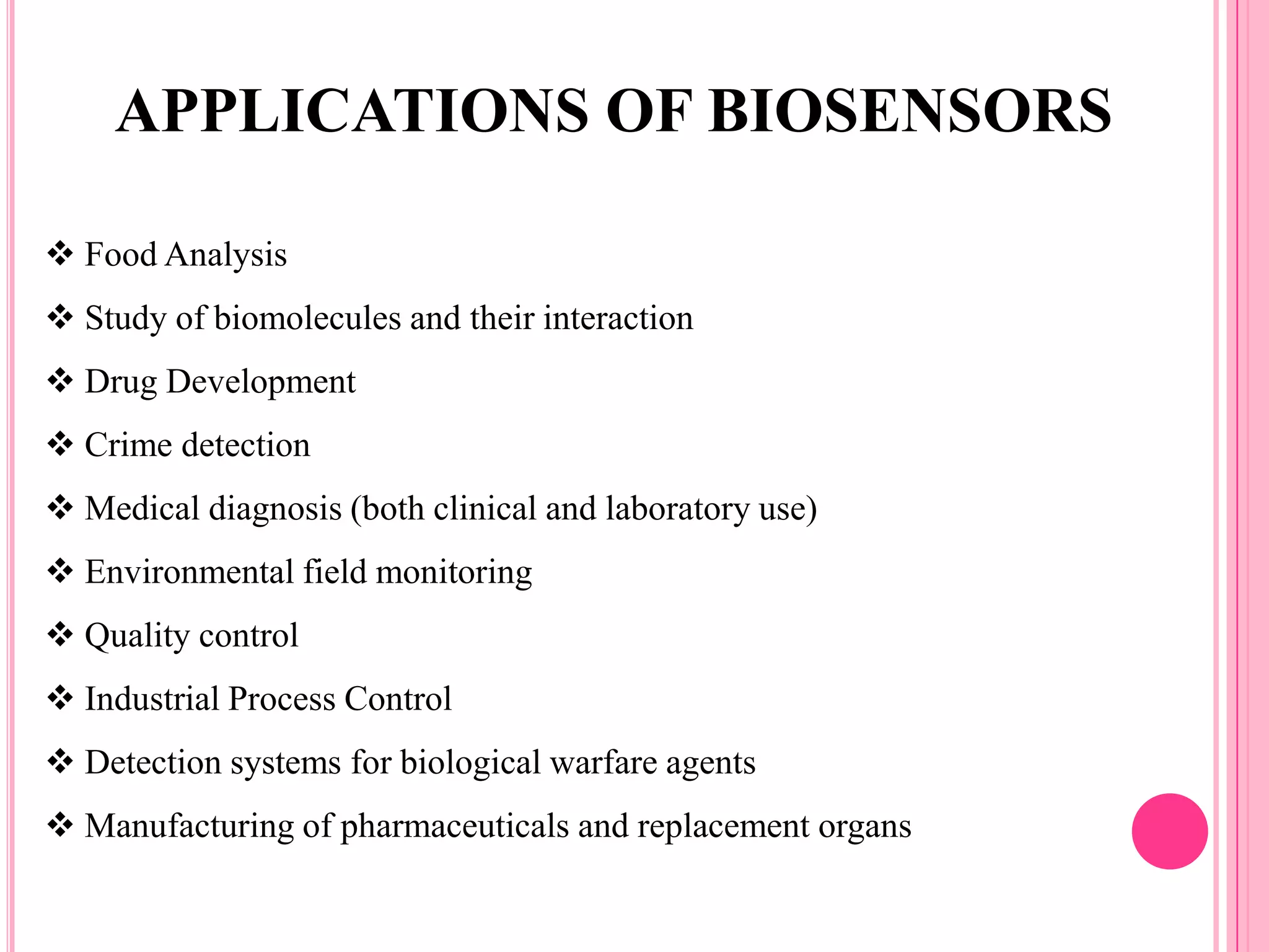 Biosensors | PPTX