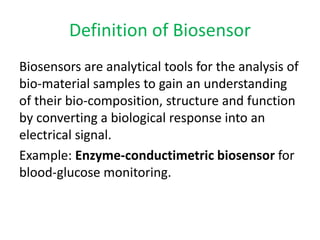 Biosensors | PPTX